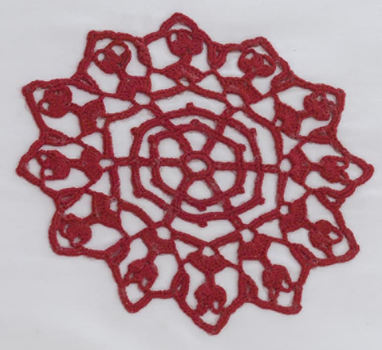 Snowflake Appliqués Free Crochet Pattern | Lyns Crafts