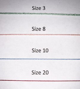 What are the sizes of crochet thread? Check out our size guide. | Lyns ...