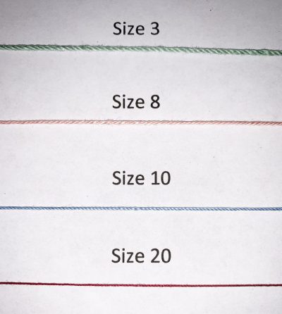 What are the sizes of crochet thread? Check out our size guide. | Lyns ...