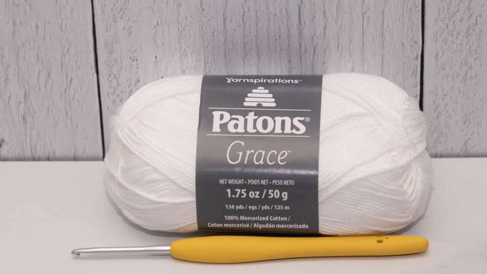 Patons Grace Yarn - Snow | Lyns Crafts