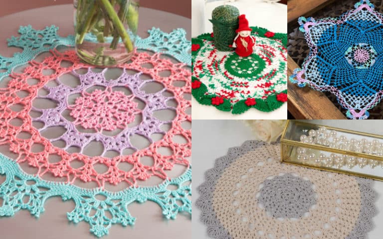5 Free Doily Patterns for Aunt Lydia's Crochet Thread Size 10 | Lyns Crafts