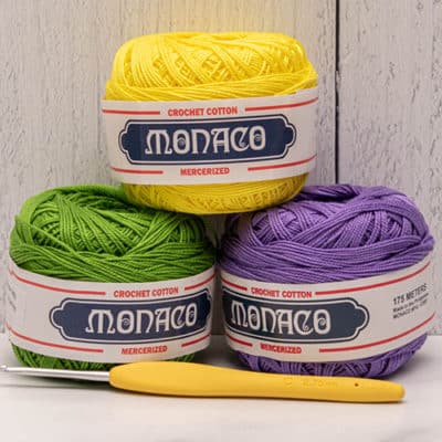 Monaco Crochet Thread – 100% Cotton Thread in 72 Colors | Lyns Crafts