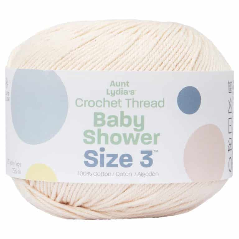 Aunt Lydia's Baby Shower Crochet Thread - Natural | Lyns Crafts