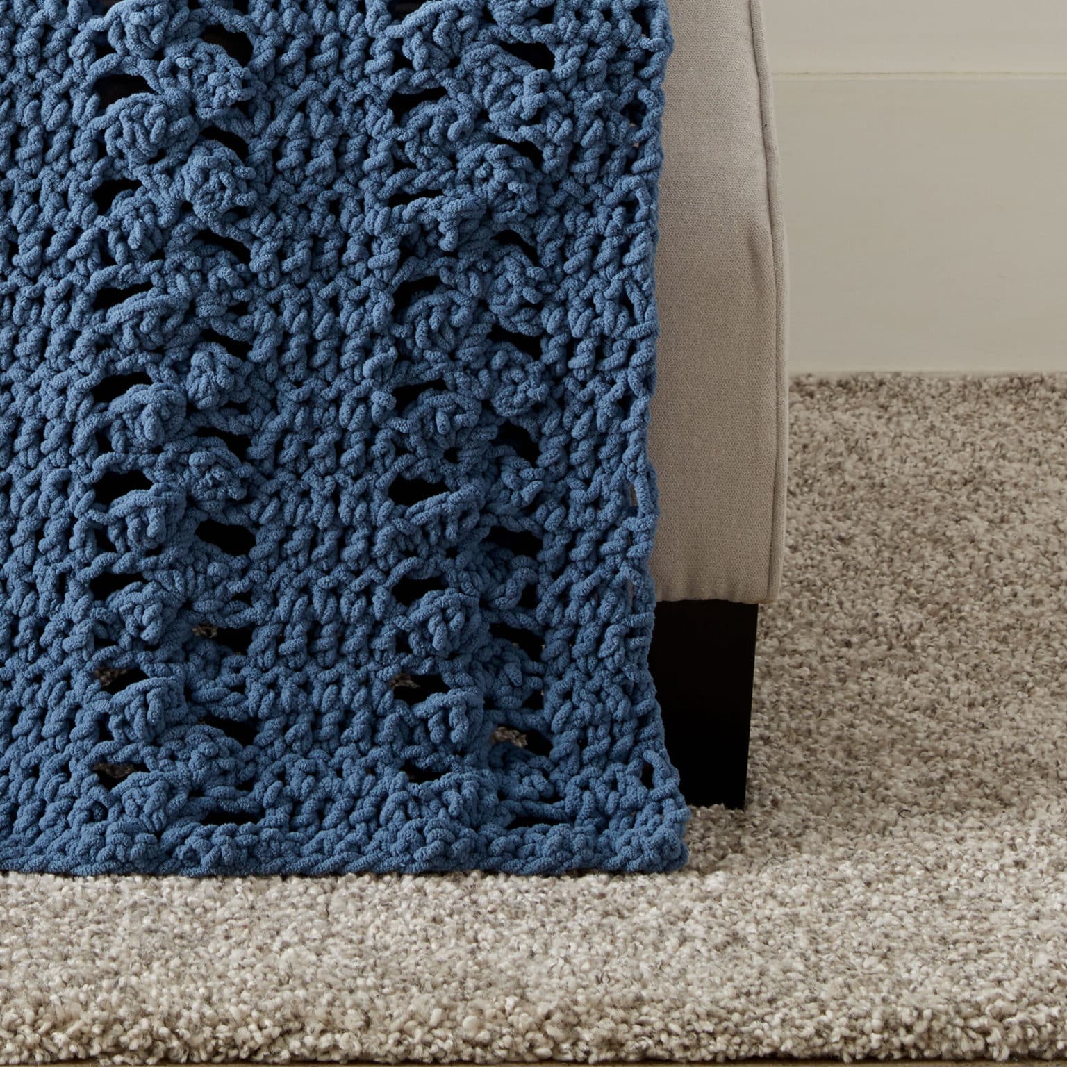 Patons Light And Airy Afghan Free Crochet Pattern | Lyns Crafts